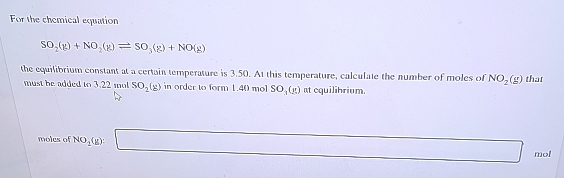 Solved For the chemical | Chegg.com