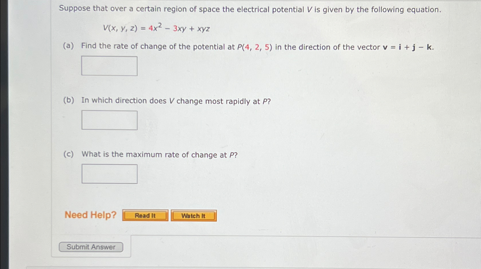 Solved Suppose that over a certain region of space the | Chegg.com