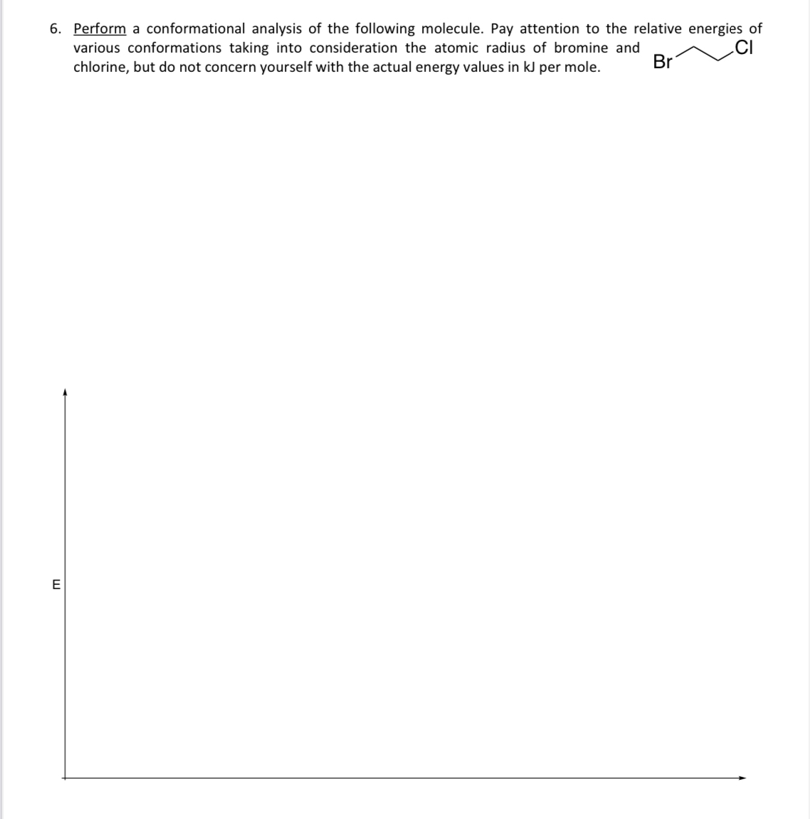 Solved Perform a conformational analysis of the following | Chegg.com
