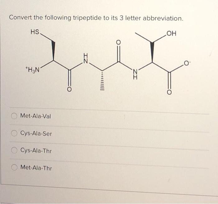 Solved All answers show a dipeptide of Aspartate and | Chegg.com