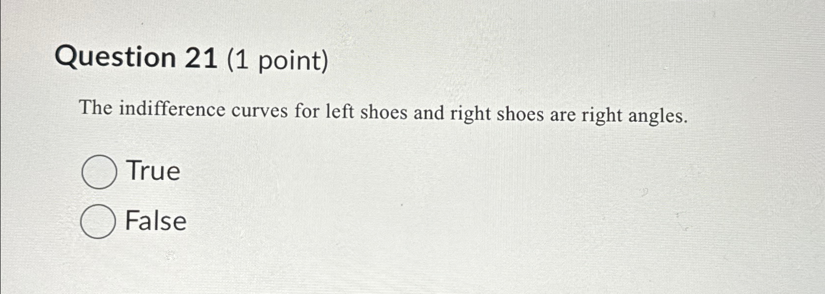 Solved Question 21 (1 ﻿point)The indifference curves for | Chegg.com