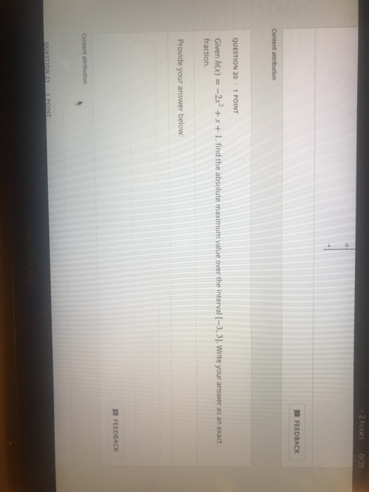 Solved 2 hours 0/39 FEEDBACK Content attribution QUESTION | Chegg.com