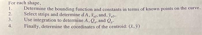 Solved For each shape, 1. Determine the bounding function | Chegg.com