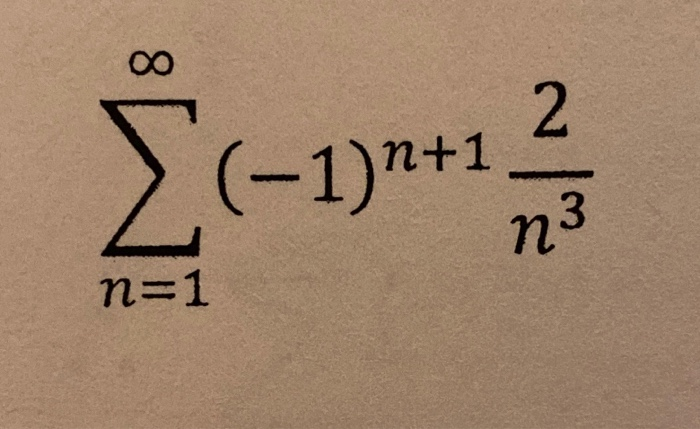 Solved η+1 I=U AP Calculus BC 4 S-Soz-| Alternating Series | Chegg.com