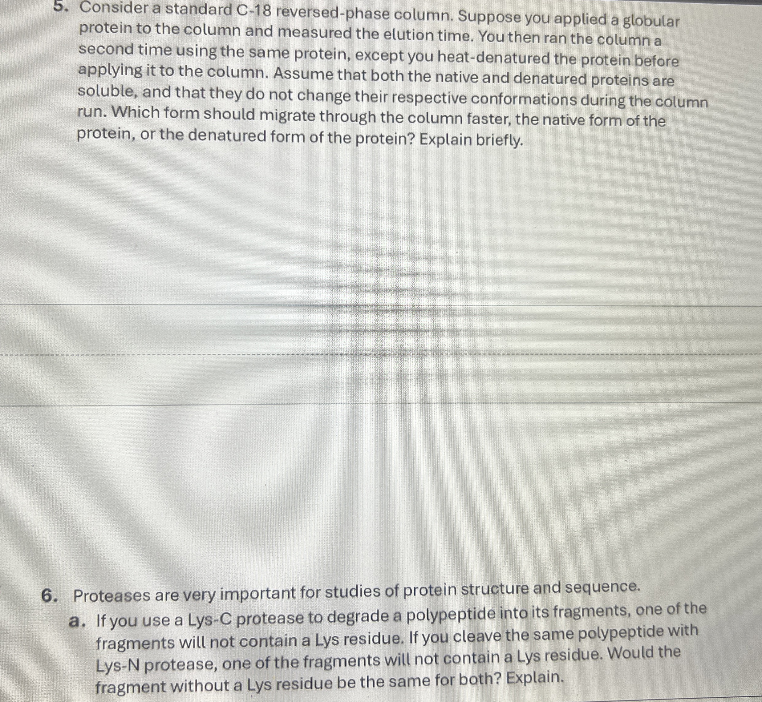 Solved Consider a standard C-18 ﻿reversed-phase column. | Chegg.com