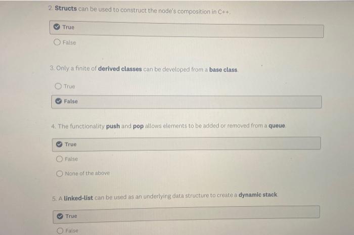 Solved 2 Structs can be used to construct the node's | Chegg.com