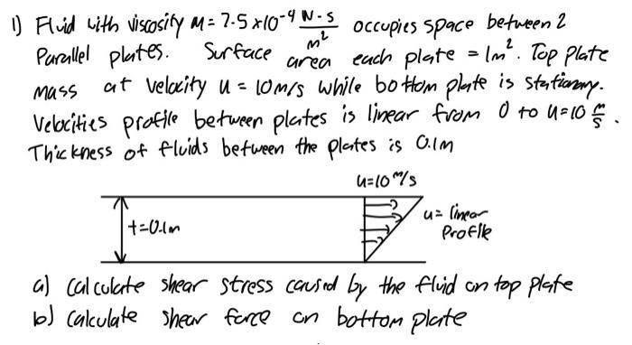 Solved Fluid mechanics question. Please show all steps on | Chegg.com