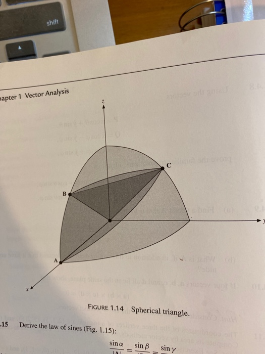 Solved 1.4.14 Find the sides and angles of the spherical | Chegg.com