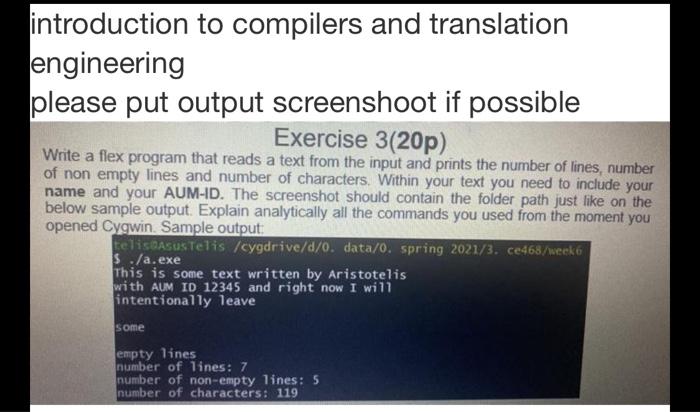 Solved introduction to compilers and translation engineering | Chegg.com