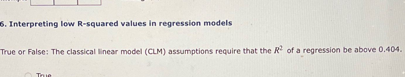Solved Interpreting low R-squared values in regression | Chegg.com