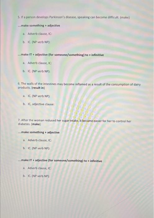 Rewrite the following sentences using the verbs in | Chegg.com