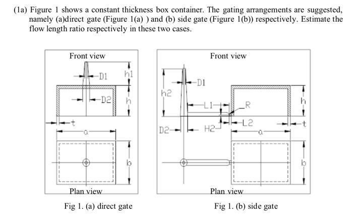 Solved (1a) Figure 1 shows a constant thickness box | Chegg.com