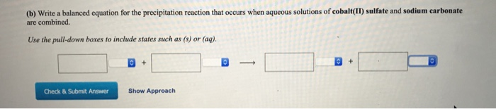 Solved (6) Write a balanced equation for the precipitation | Chegg.com