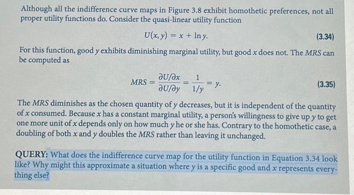 Solved Although all the indifference curve maps in Figure | Chegg.com