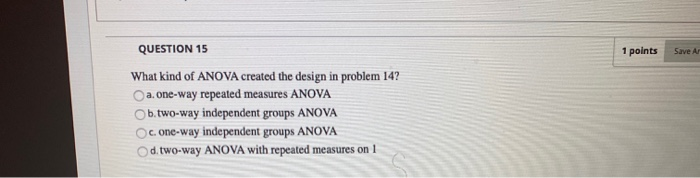 Solved 1 points Save Answ QUESTION 1 Which of the following | Chegg.com