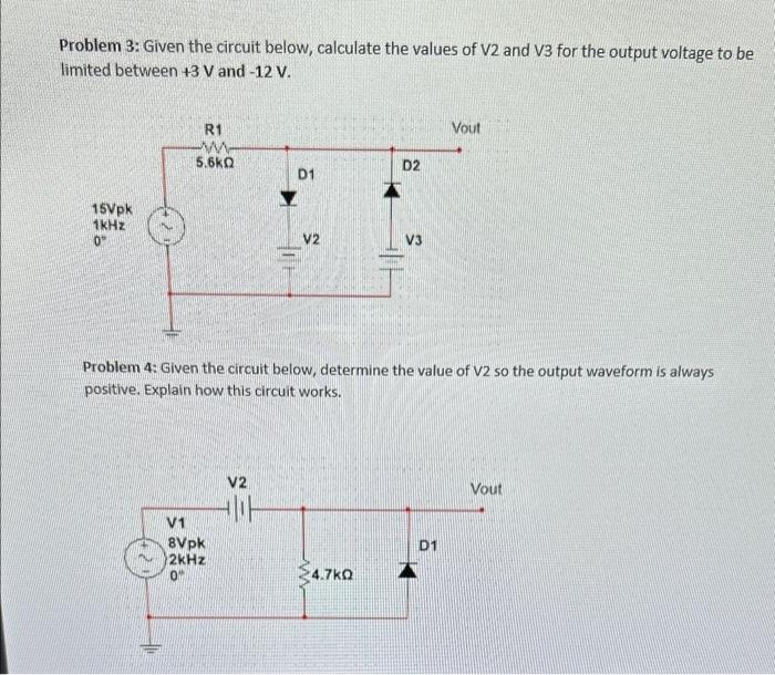 Solved Given the circuit below, calcukate the values of V2 | Chegg.com