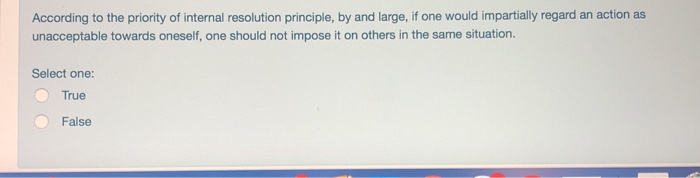 Solved According to the priority of internal resolution | Chegg.com