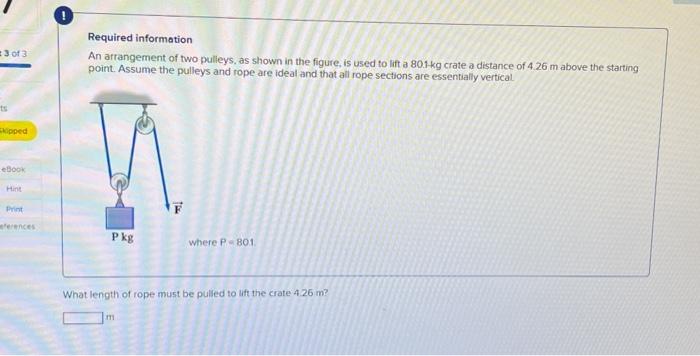 Solved Required informetion An arrangement of two pulleys, | Chegg.com