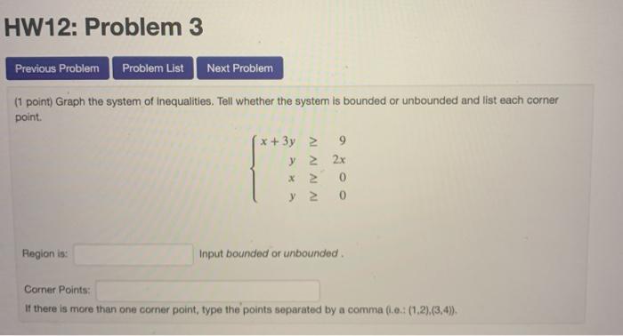 Solved HW12: Problem 3 Previous Problem Problem List Next | Chegg.com