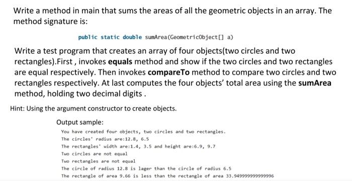 Solved 2. The UML diagram of GeometricObject, Circle and | Chegg.com