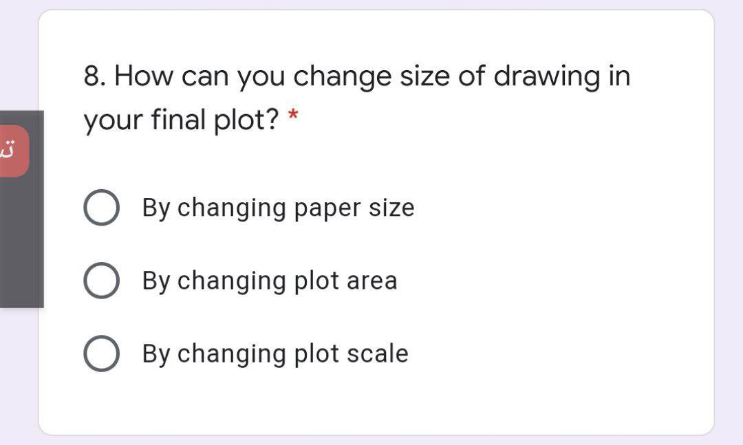 Solved 8. How can you change size of drawing in your final | Chegg.com
