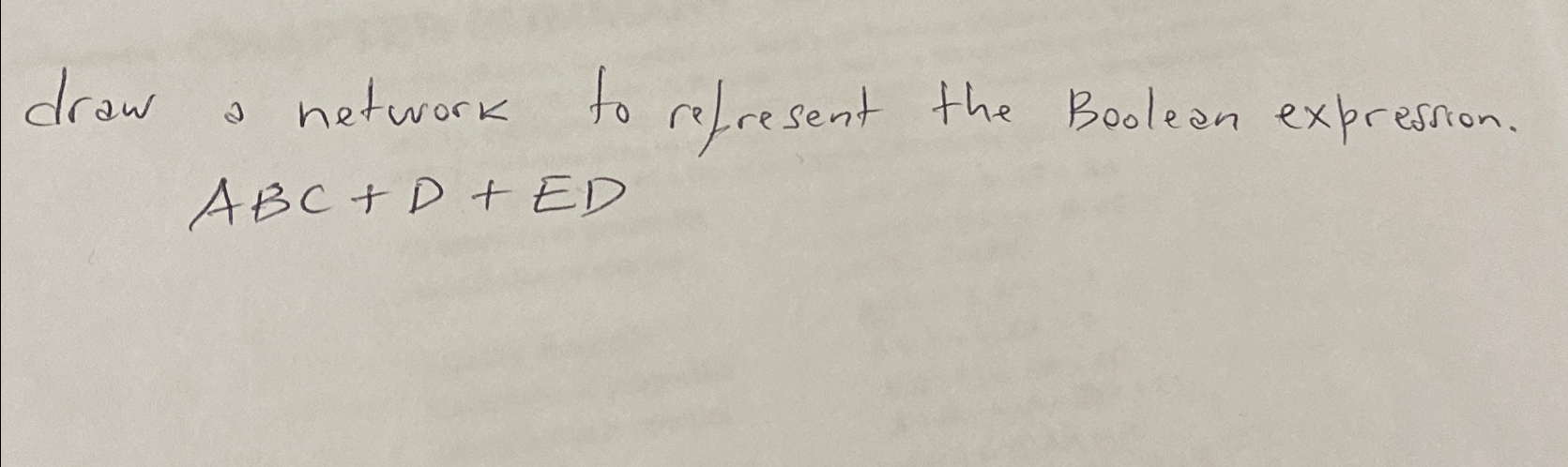 Solved draw a network to refresent the Boolean | Chegg.com