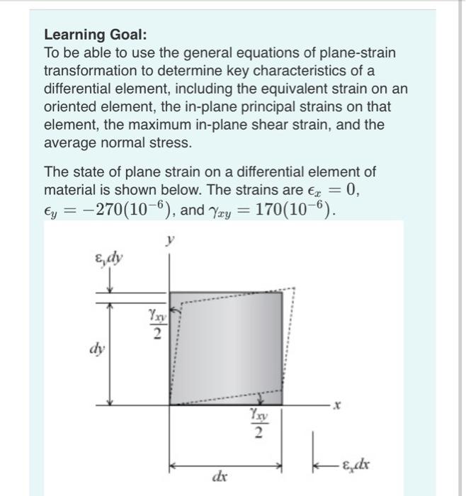 Solved Learning Goal: To be able to use the general | Chegg.com