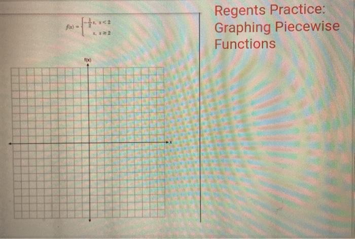 Solved - Regents Practice: Graphing Piecewise Functions | Chegg.com