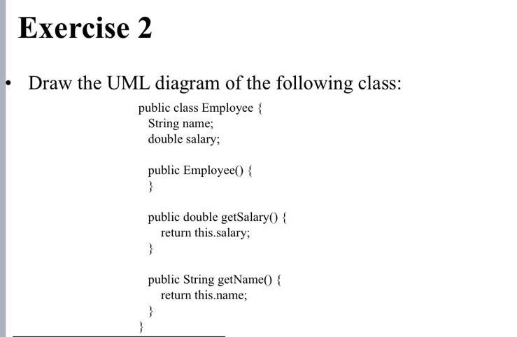 Solved Draw the UML diagram of the following class: public | Chegg.com