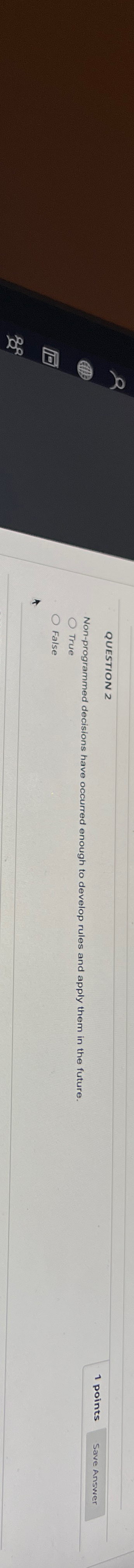 Solved Non-programmed decisions have occurred enough to | Chegg.com