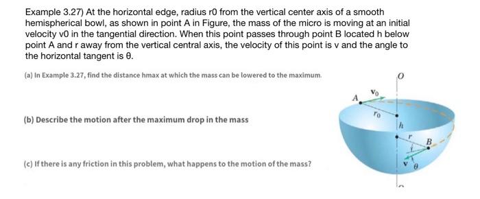 Solved Example 3.27) At the horizontal edge, radius ro from | Chegg.com