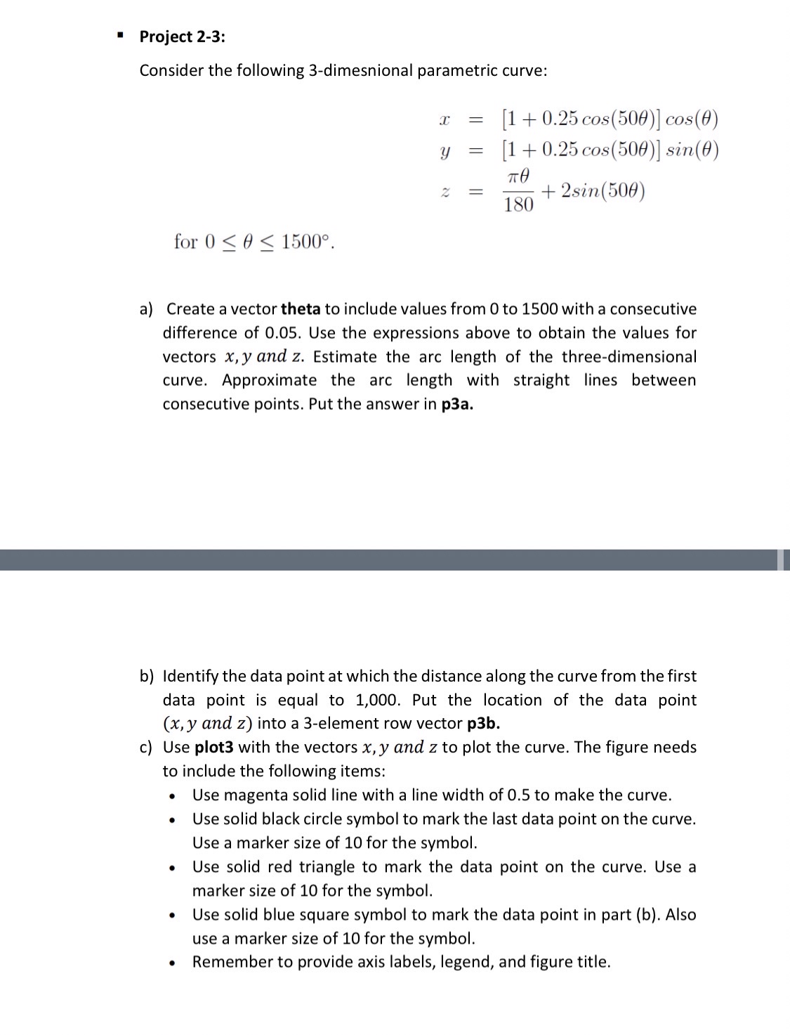 Solved Use matlab only | Chegg.com