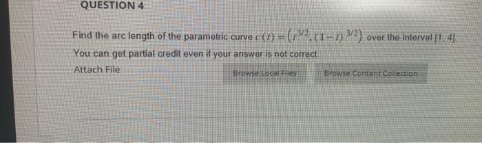 Solved Find the arc length of the parametric curve | Chegg.com