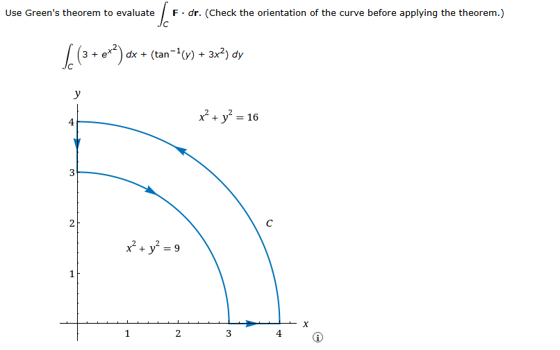 Solved Use Green's theorem to ﻿evaluate ∫C﻿F*dr. (Check ﻿the | Chegg.com
