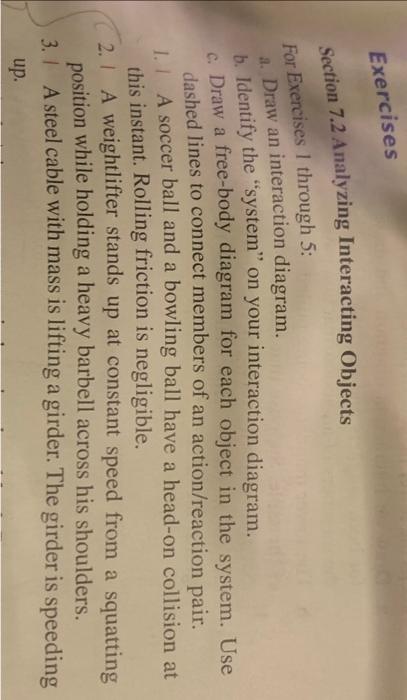 Solved Section 7.2 Analyzing Interacting Objects For | Chegg.com