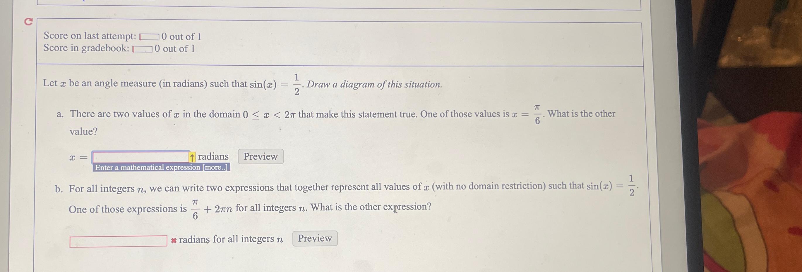 Solved Score on last attempt: 0 ﻿out of 1Score in | Chegg.com
