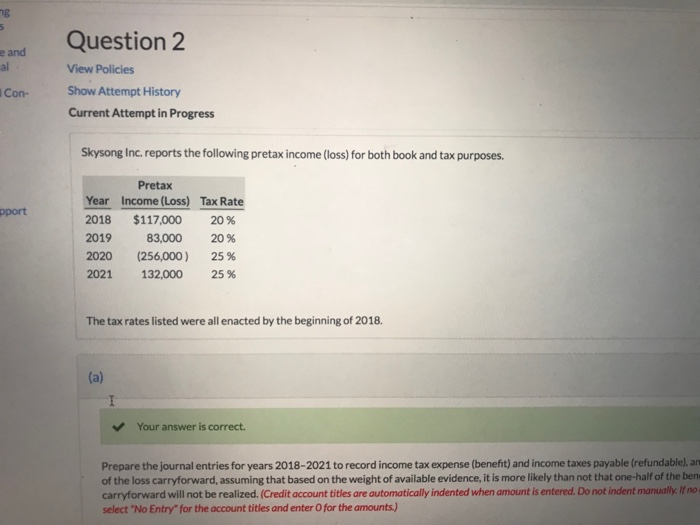 Solved ng 5 e and al Question 2 View Policies Show Attempt | Chegg.com