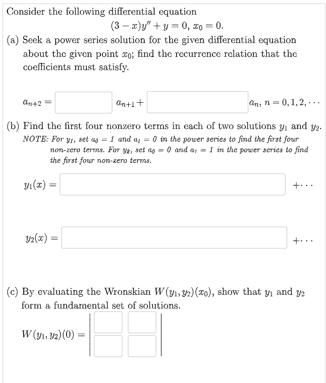 Solved Consider the following differential | Chegg.com