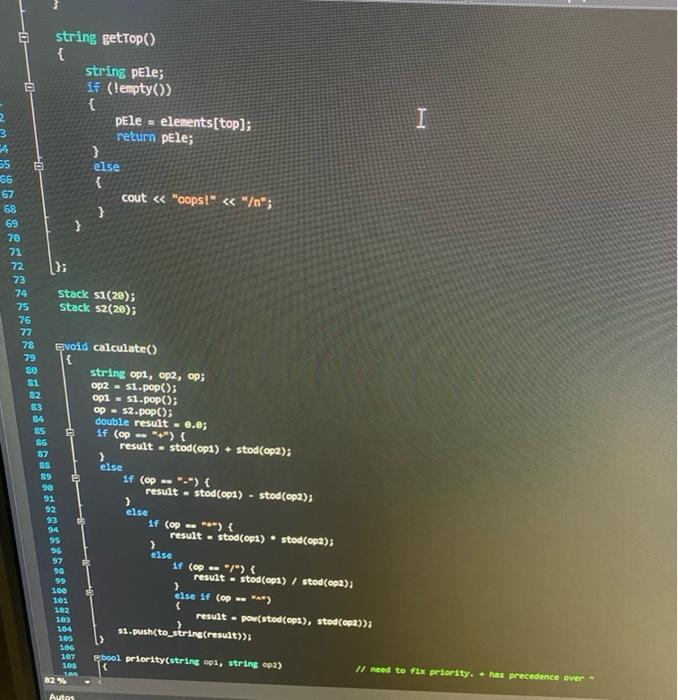 Solved Im trying to create an automated calculator using the | Chegg.com
