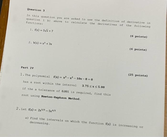Solved Question 1 (6 points) Write down the definition of a | Chegg.com