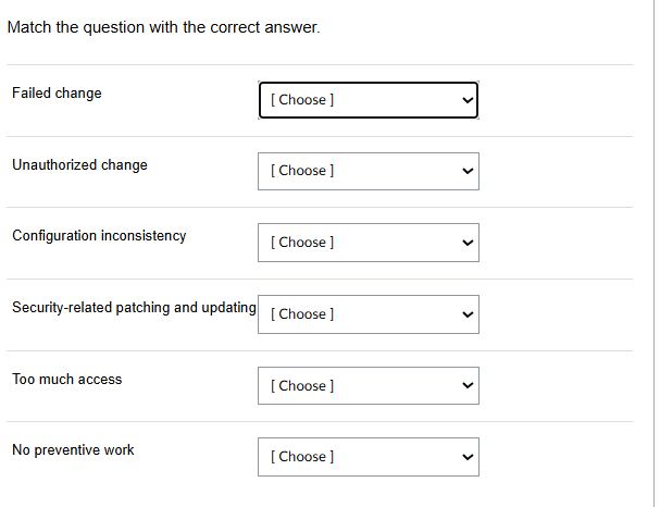 Solved Match the question with the correct answer.Failed | Chegg.com