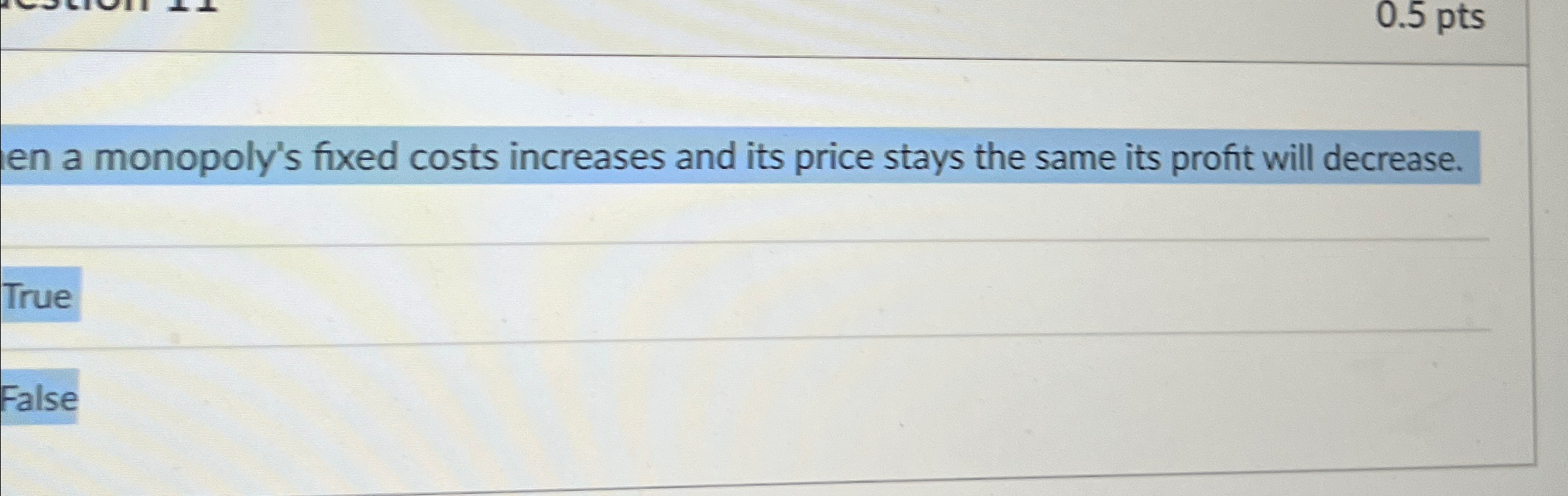 Solved en a monopoly's fixed costs increases and its price | Chegg.com