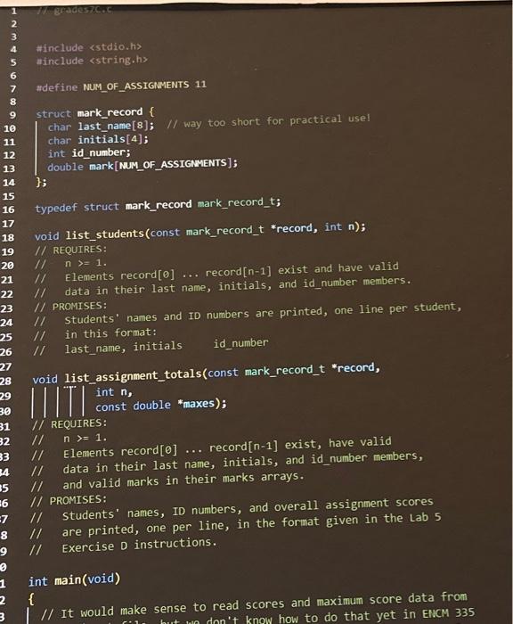 Solved Exercise C Accessing Data In An Array Of Structures