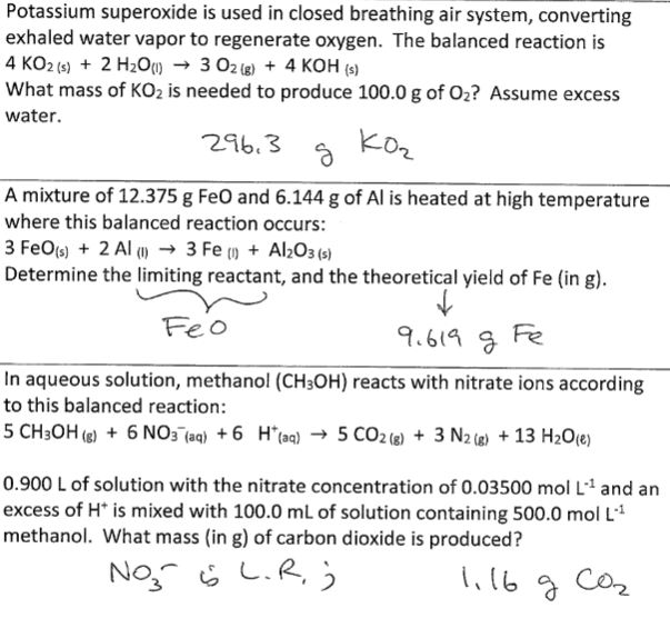 Solved Potassium superoxide is used in closed breathing air | Chegg.com