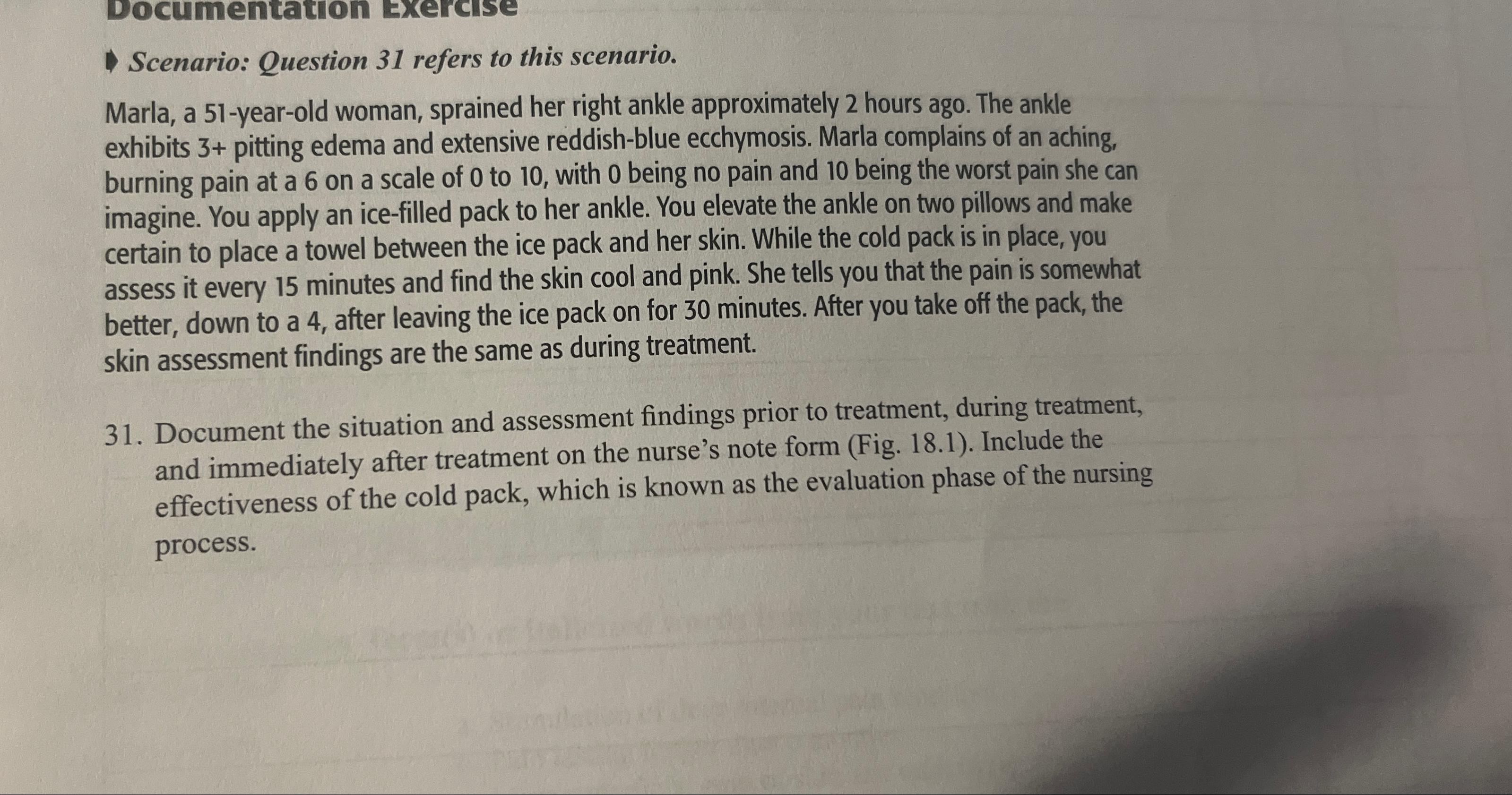 Solved Scenario: Question 31 ﻿refers to this scenario.Marla, | Chegg.com