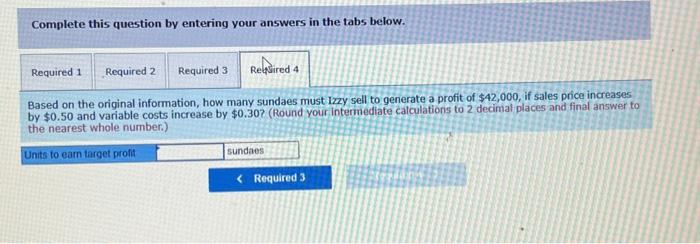 Solved Izzy Ice Cream has the following price and cost | Chegg.com