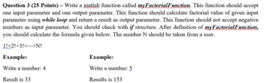 Solved Question 3 25 Points Write A Matlab Function 0950