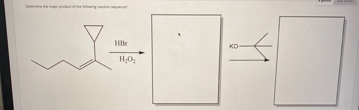 Solved Determine the major product of the following reaction | Chegg.com
