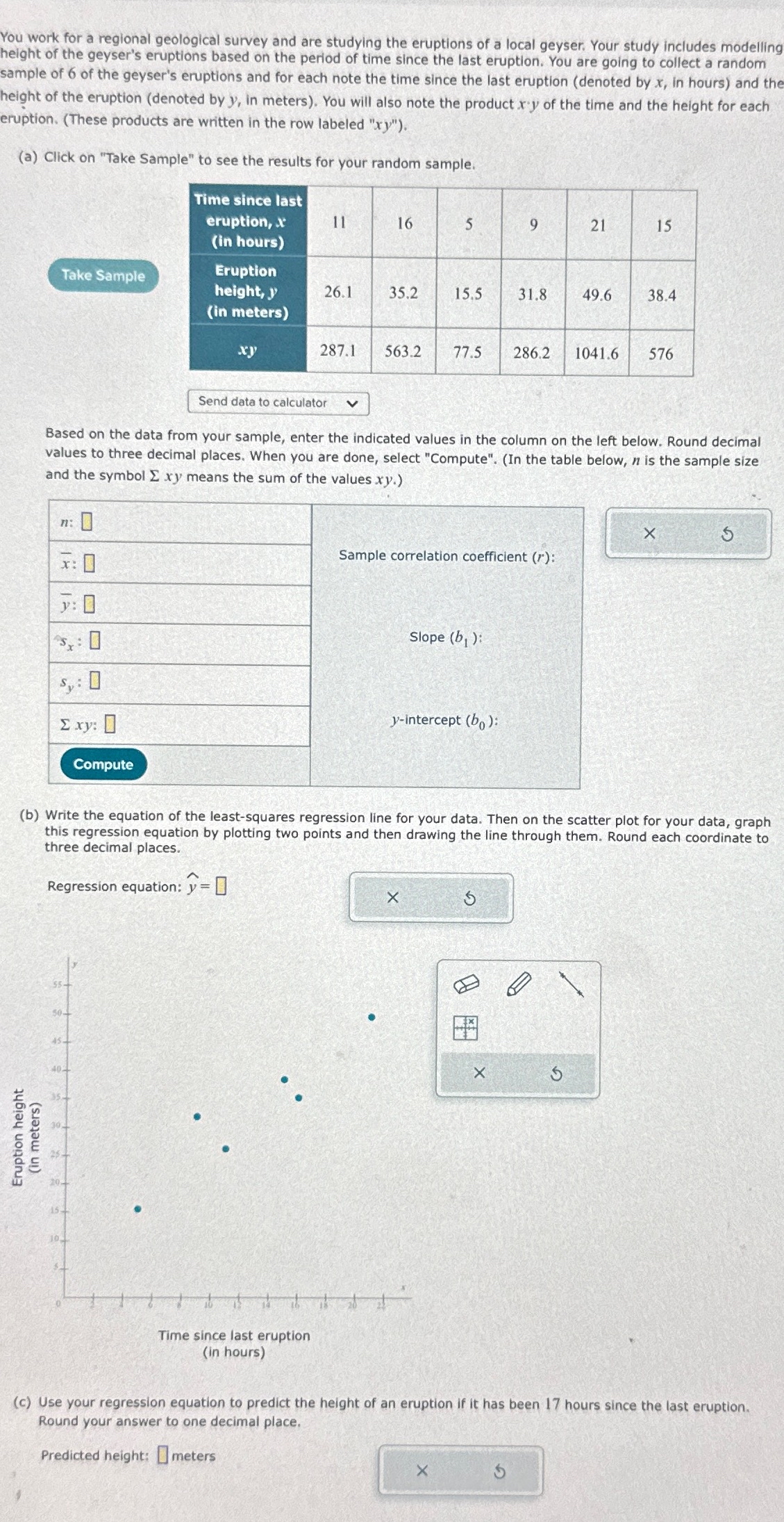 Solved You work for a regional geological survey and are | Chegg.com
