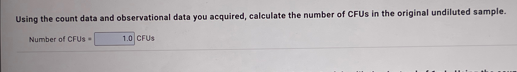Solved Using the count data and observational data you | Chegg.com